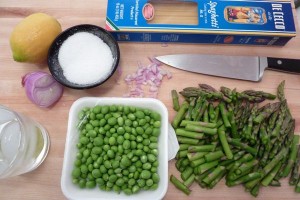 Spaghetti and Spring Vegetables · Dinner: A Love Story